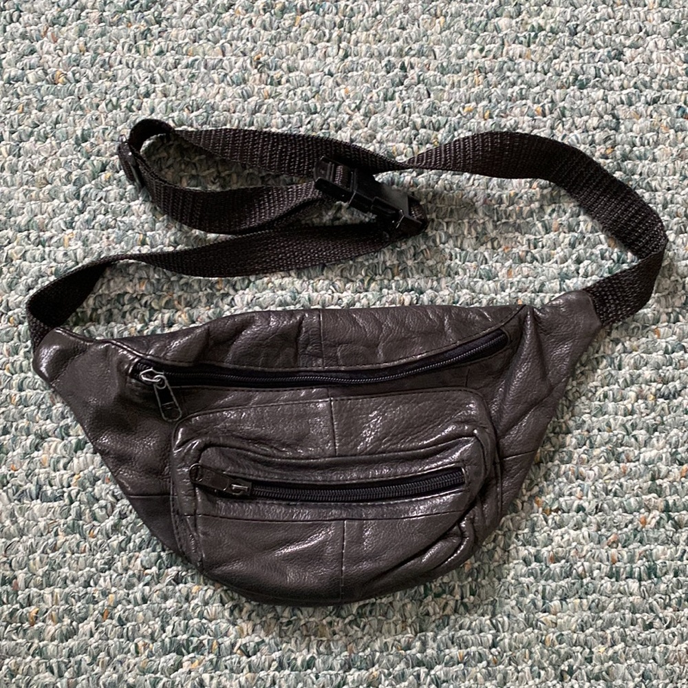 Vintage Leather Fanny Pack - Gem